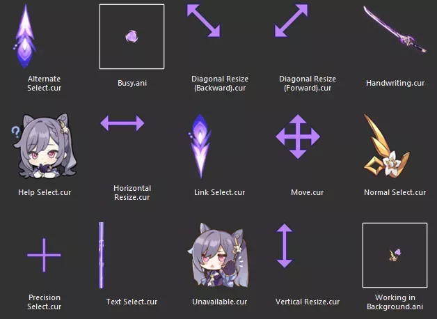 Cursors Touhou Matsuri on Windows download on VSThemes.org