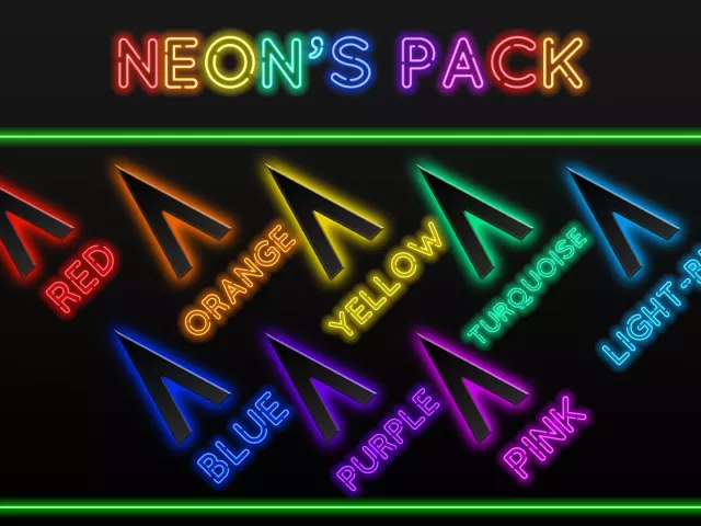 Red cursors - TOP 60 files to personalize the Windows interface