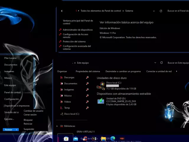 Theme Alienware Dark for Windows 11 download on VSThemes.org