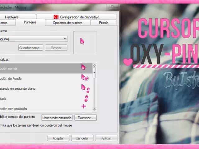 Cursors for girls - TOP 30 files to personalize the Windows interface