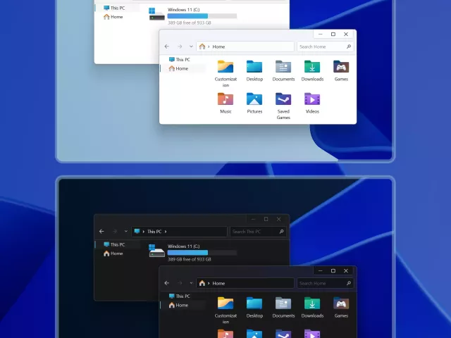 Theme In the XP style for Windows 11 download on VSThemes.org