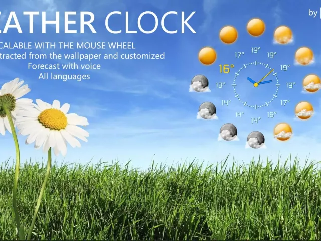 100+ Collection «Clock for Rainmeter» to personalize the Windows interface