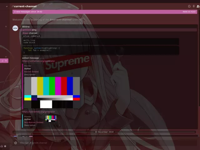 100+ Collection «Pink Discord themes» to personalize the Windows interface