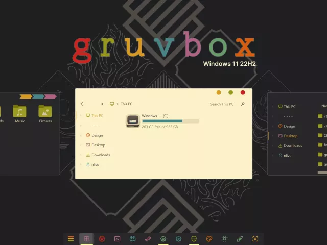 Theme Everforest for Windows 11 download on VSThemes.org