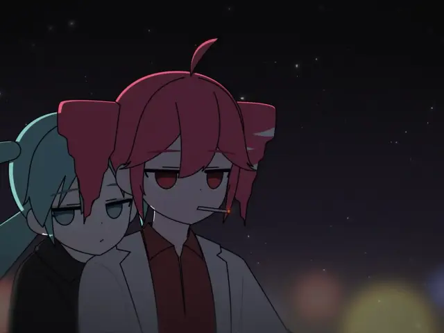 Live wallpaper Kasane Teto (Muse Dash style) download on VSThemes.org