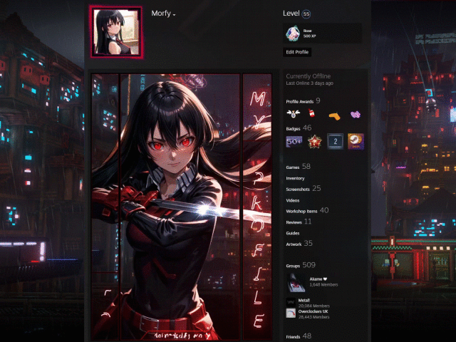 Steam Artwork Mei Misaki poster download on VSThemes.org