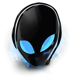 Icons Alien Invader, blue version download on VSThemes.org