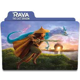 Icons Cartoon Raya and the last Dragon for folders download on VSThemes.org