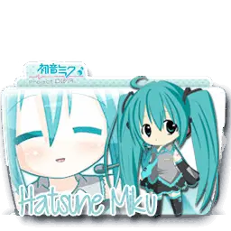 Icons Hatsune Miku for folders download on VSThemes.org