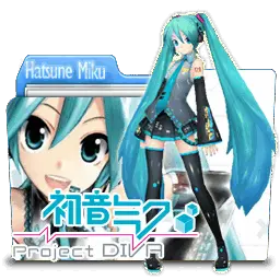 Icons Hatsune Miku for folders download on VSThemes.org