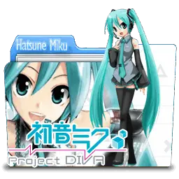 Icons Hatsune Miku for folders download on VSThemes.org
