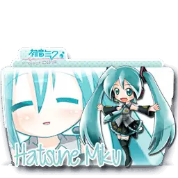 Icons Hatsune Miku for folders download on VSThemes.org